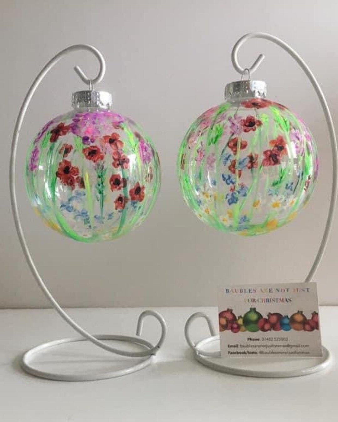Bauble Display Stand (baubles Not Included), Display Hanger, Metal ...