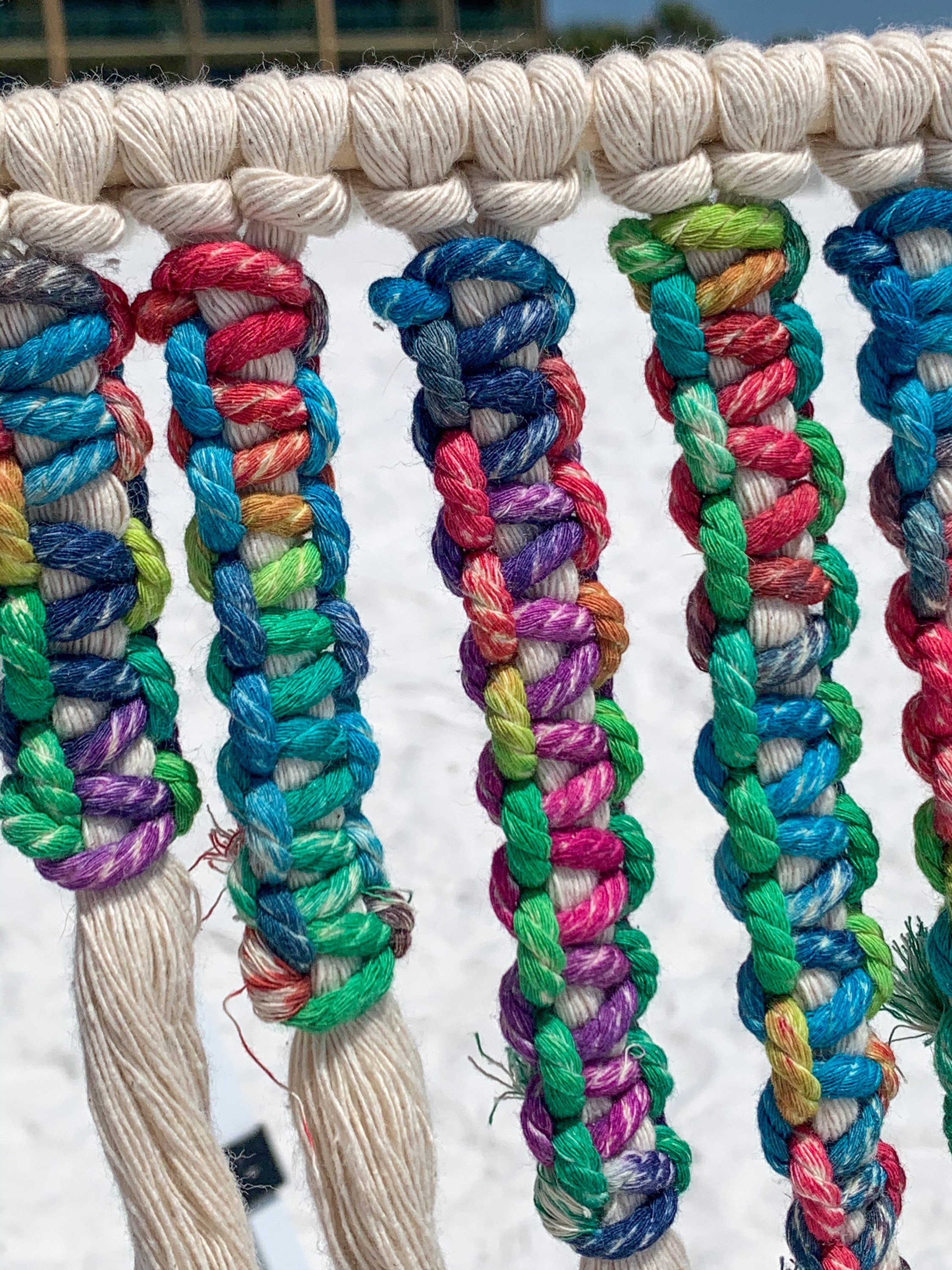 Tie Dye Colored Macrame Wall Hanging Tye Dye Macramé Fiber - Etsy