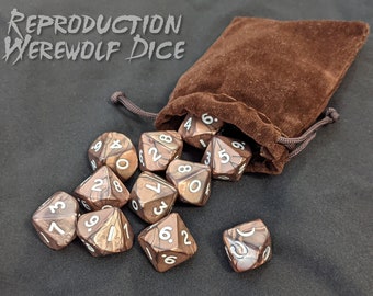 2020 Reproduction Werewolf 5 Auspice Dice Set - Etsy