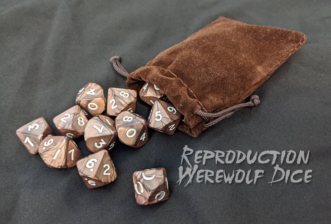2020 Reproduction Werewolf Dice Bag Set - Etsy