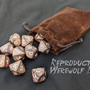 2020 Reproduction Werewolf Dice Bag Set - Etsy