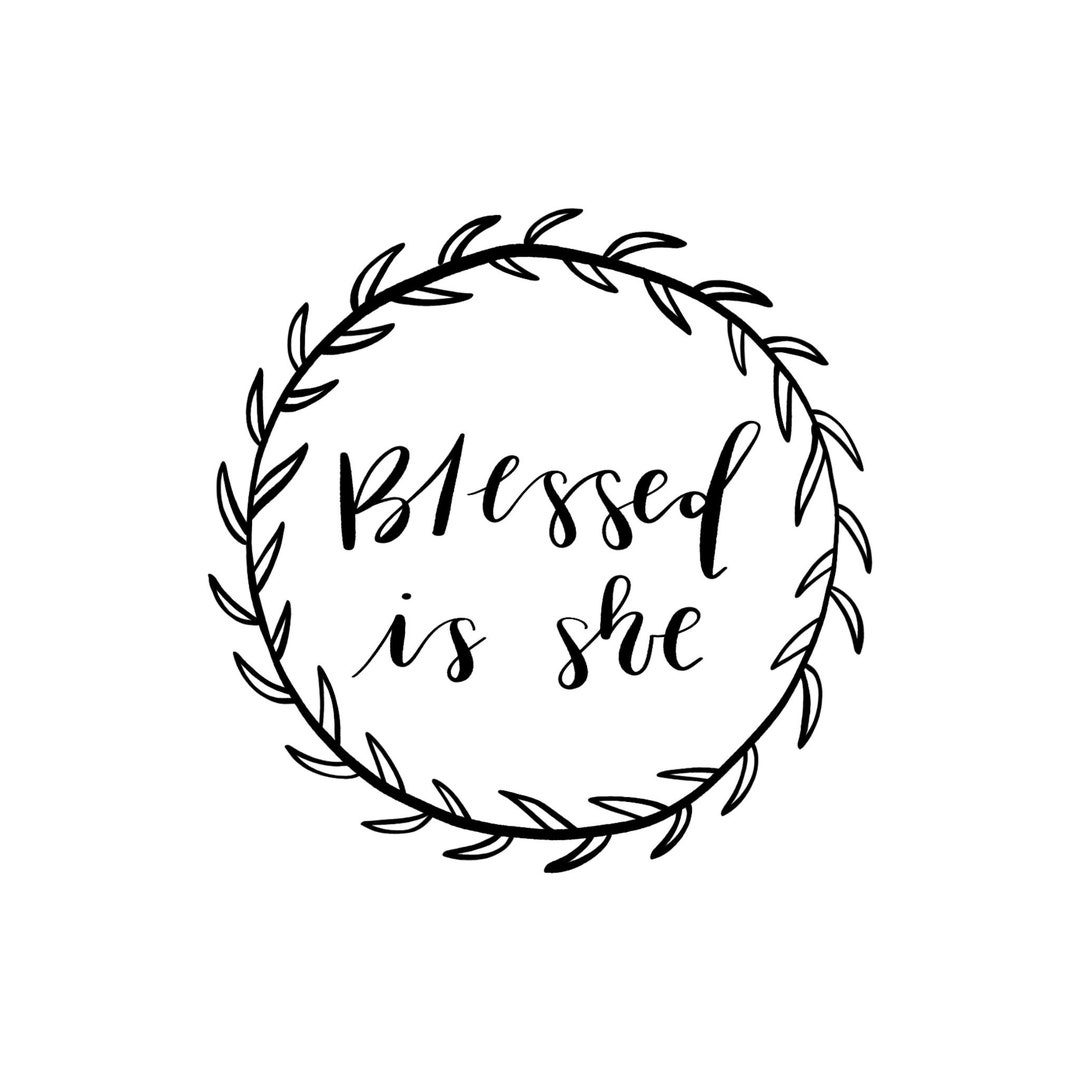 Blessed is She - Etsy
