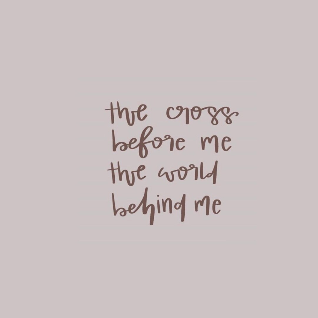 The Cross Before Me, the World Behind Me - Etsy