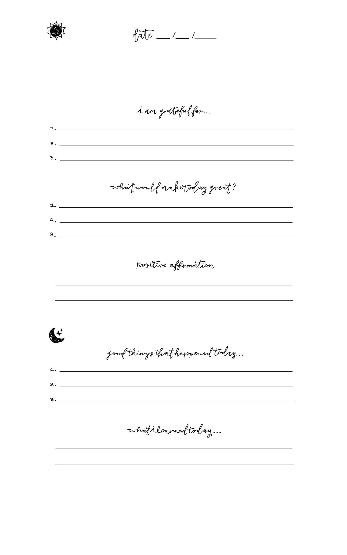 Daily Gratitude and Reflection Journal - Etsy