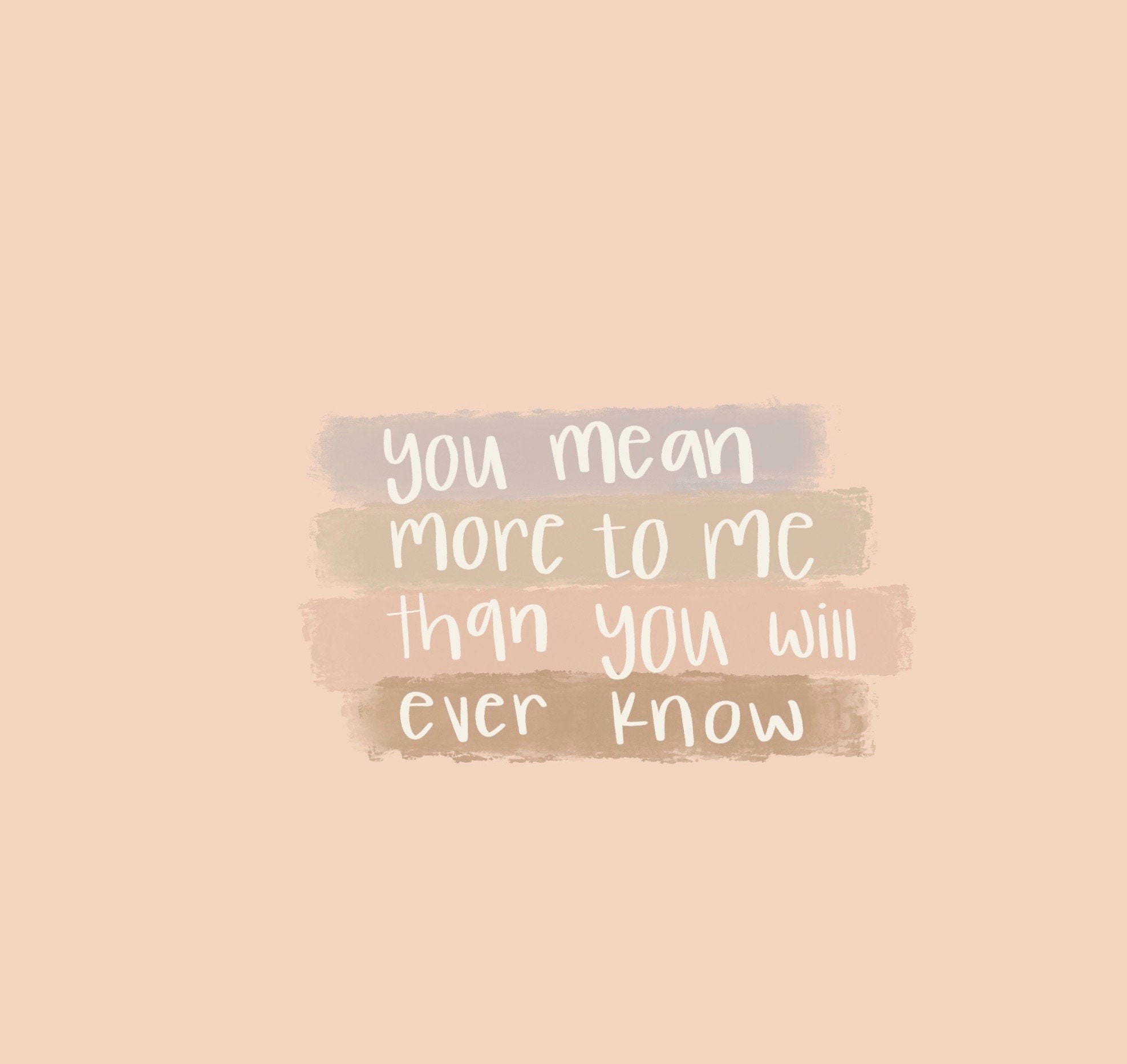 You Mean More to Me Than You'll Ever Know - Etsy