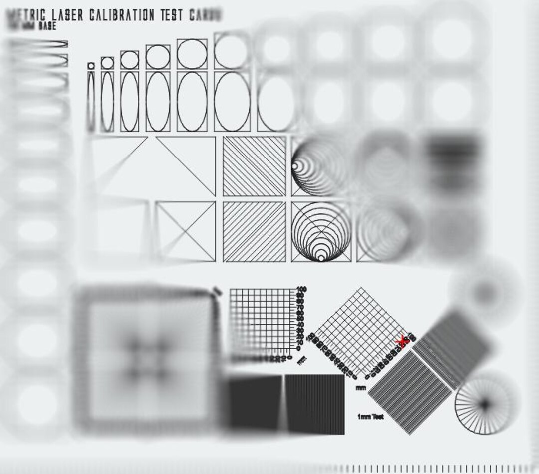 Laser Calibration Test Cards Svg - Digital Download - Metric 100mm Base ...
