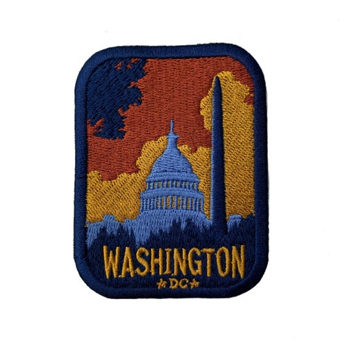 Washington DC Flag Patch - Etsy