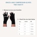 Classic Black Compression Gloves for Arthritis, Hand Pain, Hand Therapy ...