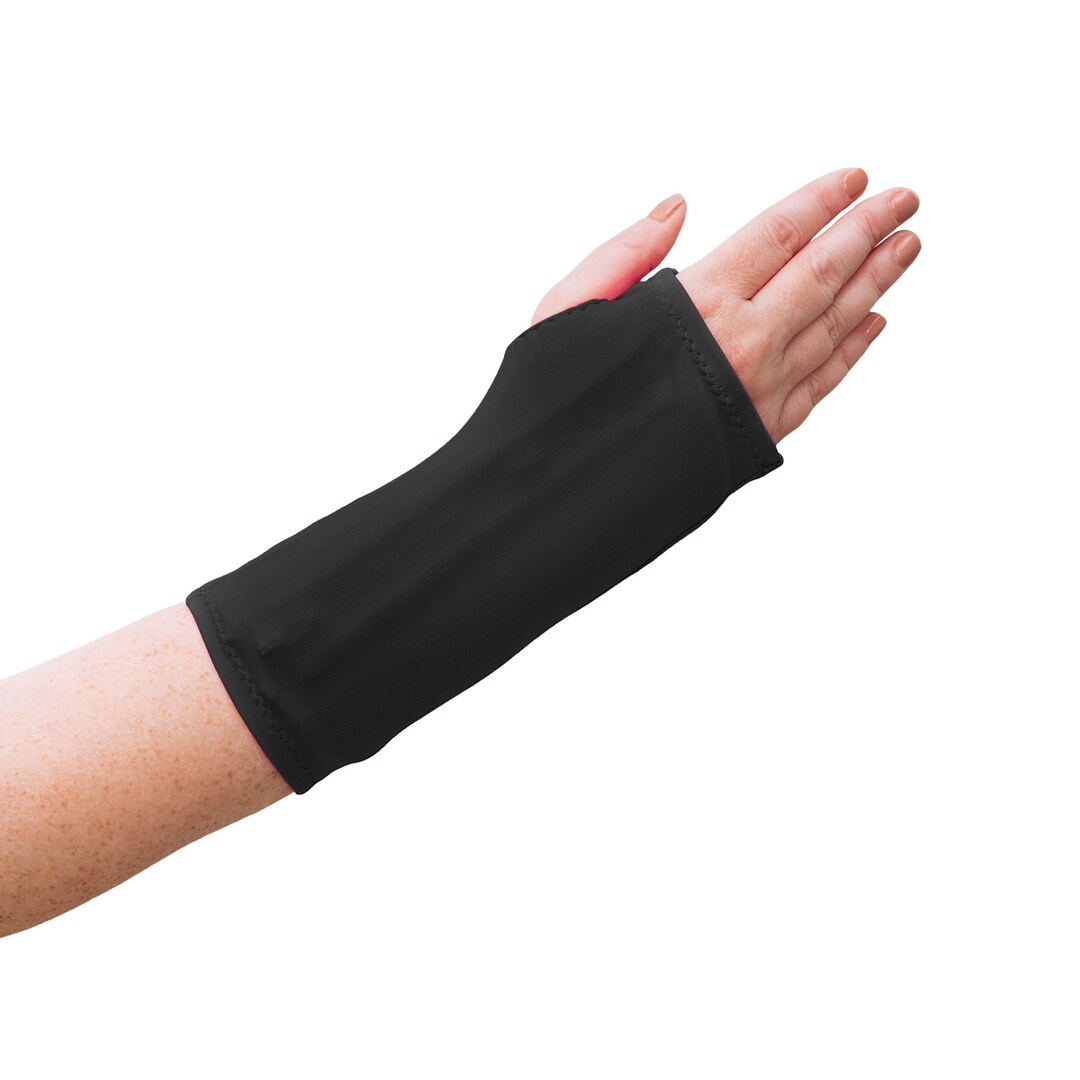 Black Brace Cover for Wrist Brace or Wrist Cast, for Arthritis, Carpal ...