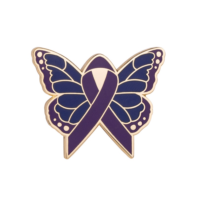 Purple Butterfly Pin - Etsy