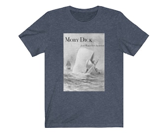 Moby Dick T-shirt. Call Me Ishmael Shirt Gray Black Red or - Etsy
