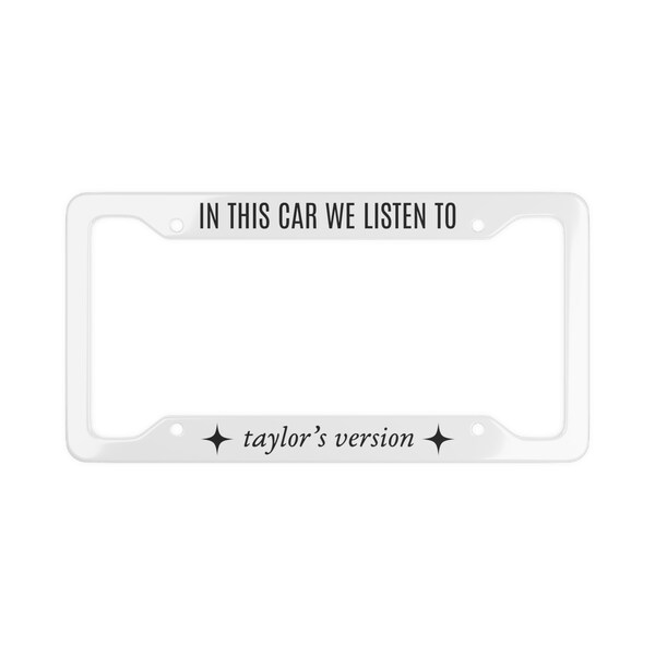 Buy Taylor Swiftie License Plate Frame Online In India - Etsy India