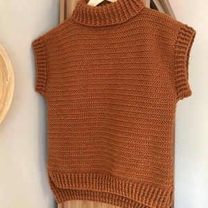 CROCHET PATTERN / Brooklyn Slipover / Crochet Slipover / Crochet Vest ...