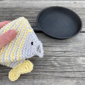 CROCHET PATTERN / Fish Potholder / Crochet Potholder Pattern / Crochet ...