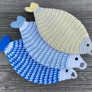 CROCHET PATTERN / Fish Potholder / Crochet Potholder Pattern / Crochet ...