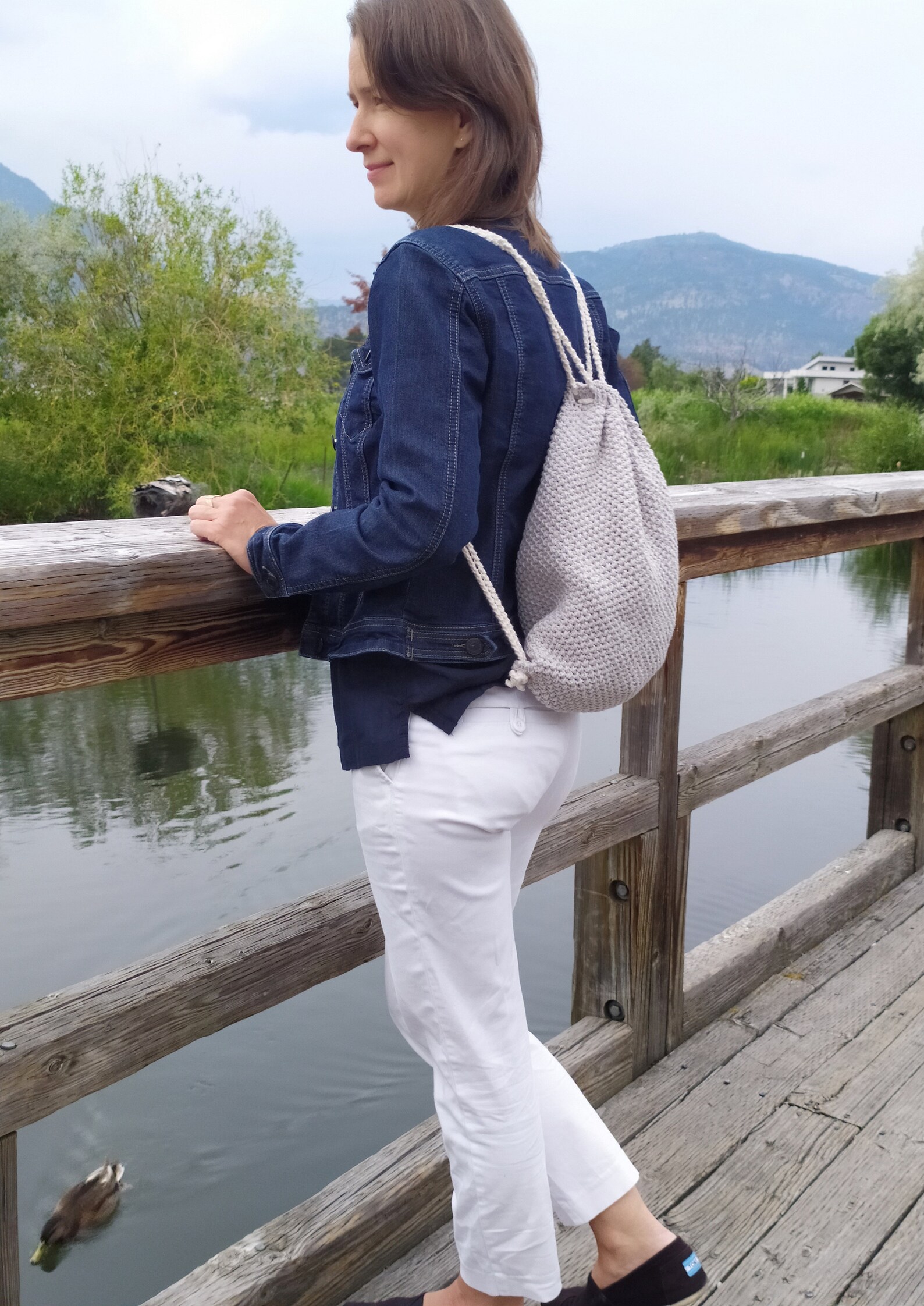 Crochet Pattern Backpack Lotus Backpack Crochet Drawstring - Etsy