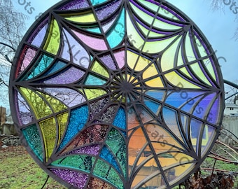 Wednesday Addams Stained Glass - Etsy