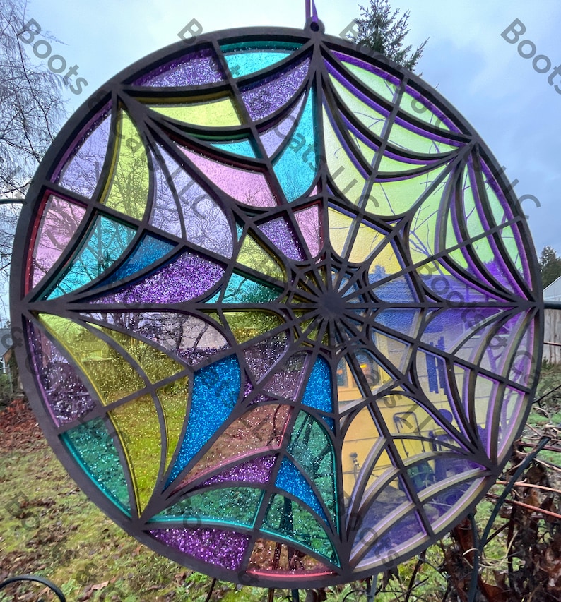 Wednesday's Window of Discovery Suncatcher / Stained Glass-like / Home ...