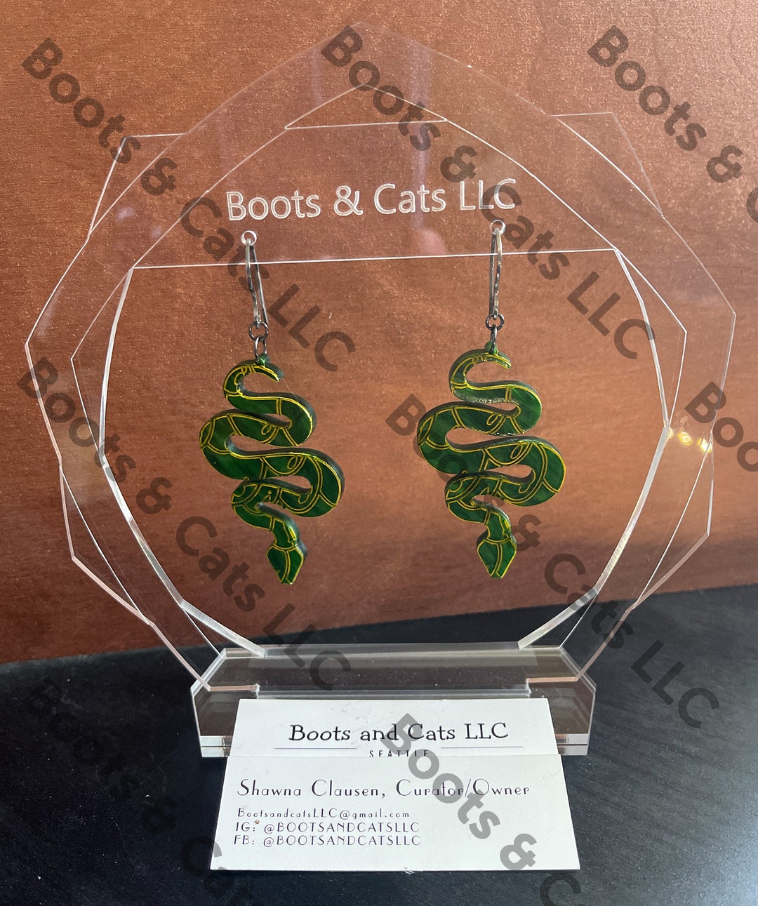 Slinky Snake Earrings / Serpent - Etsy