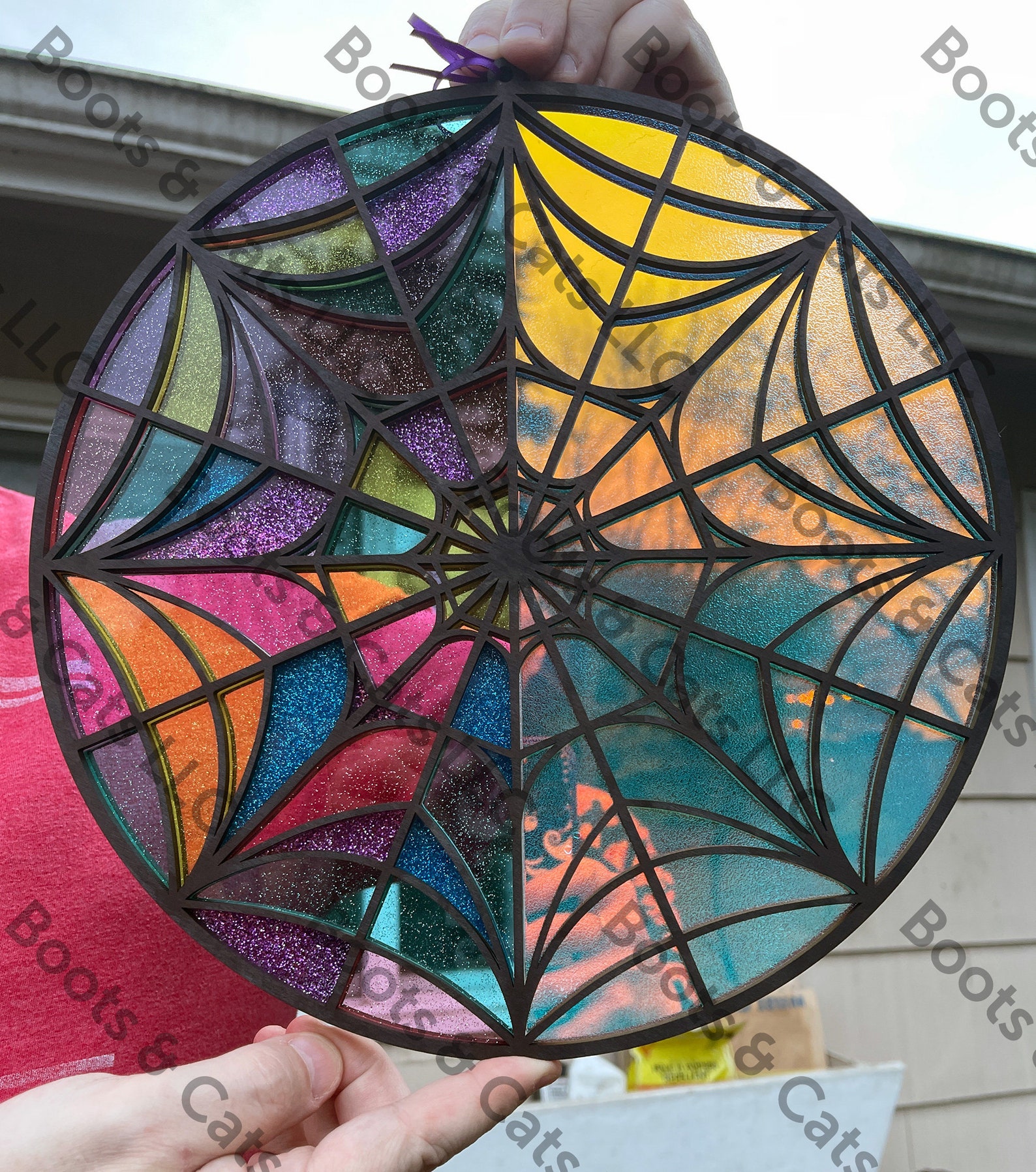 Wednesday's Window of Discovery Suncatcher / Stained Glass-like / Home ...
