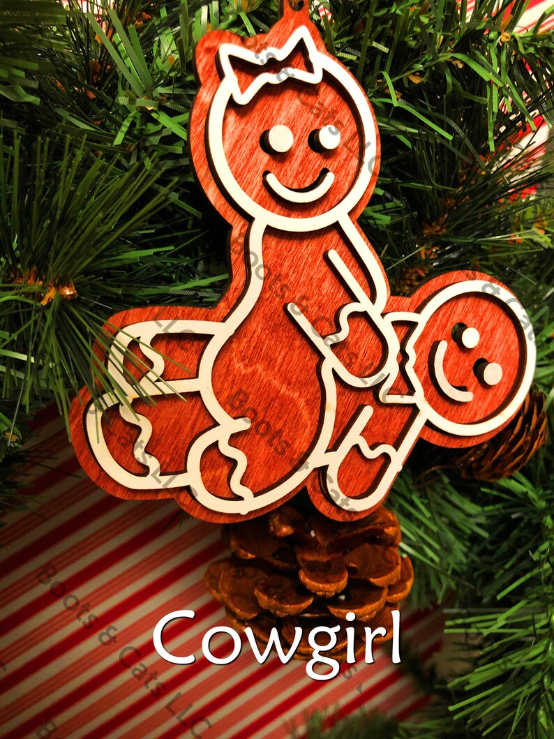 Sexy Gingerbread Like Christmas Ornaments 2 Dimensional Etsy