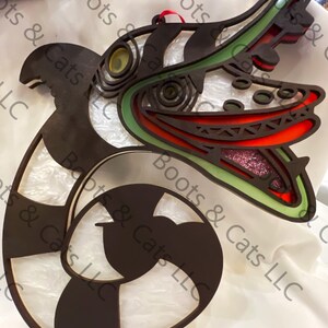 Sand Worm / Halloween Decoration / Stained-glass Like Suncatcher - Etsy