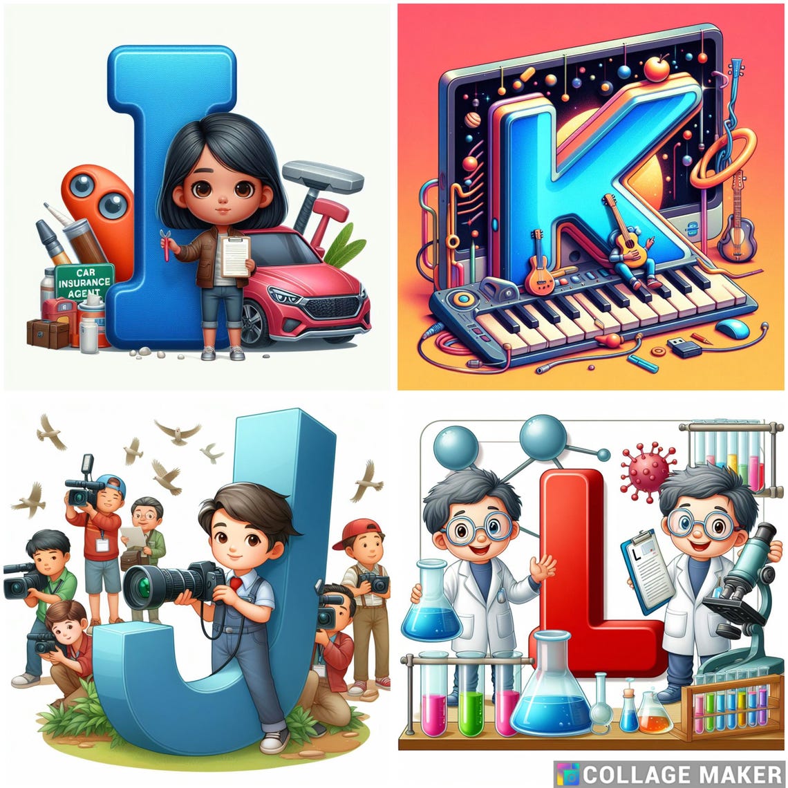 ABC Alphabet Occupations Jobs Digital Download - Etsy