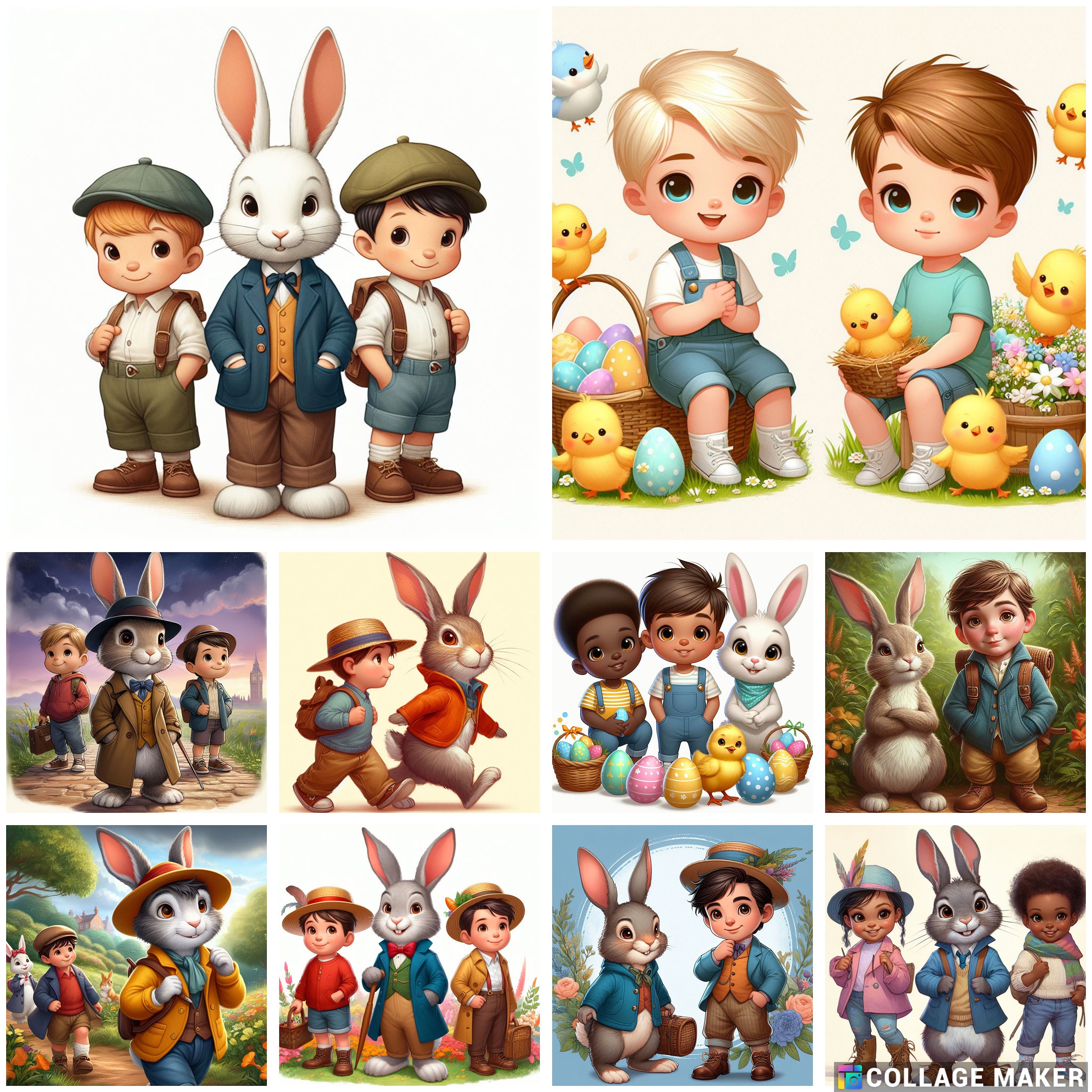 Bunny Rabbits Kids Digital Download 20 PHOTOS - Etsy