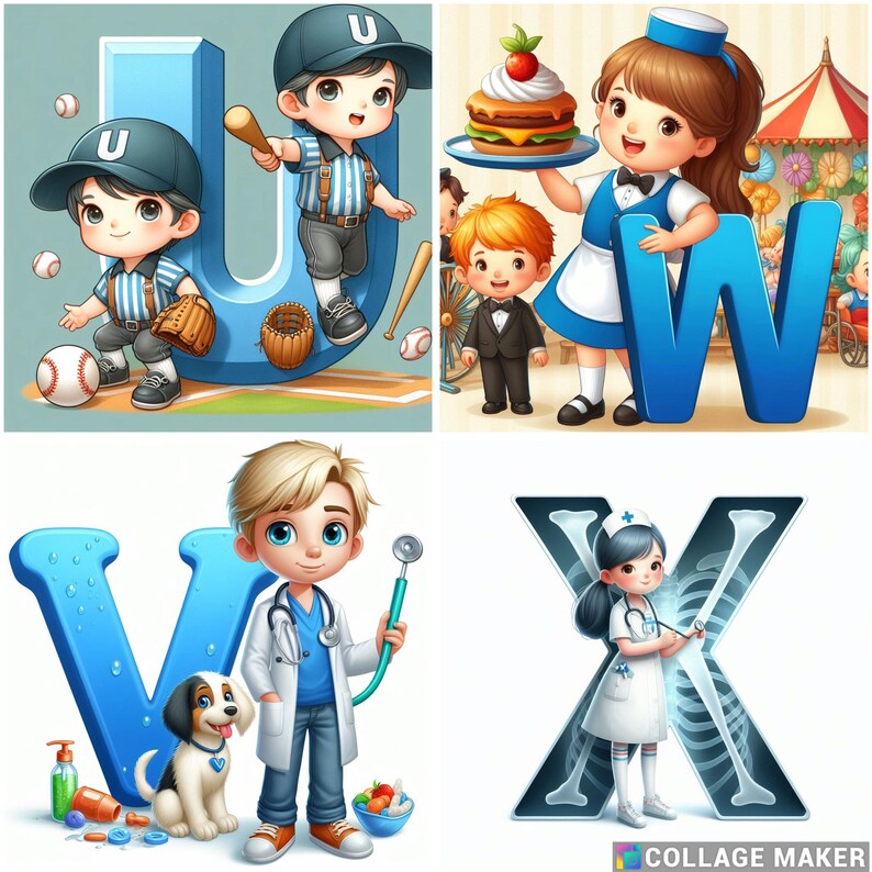 ABC Alphabet Occupations Jobs Digital Download - Etsy