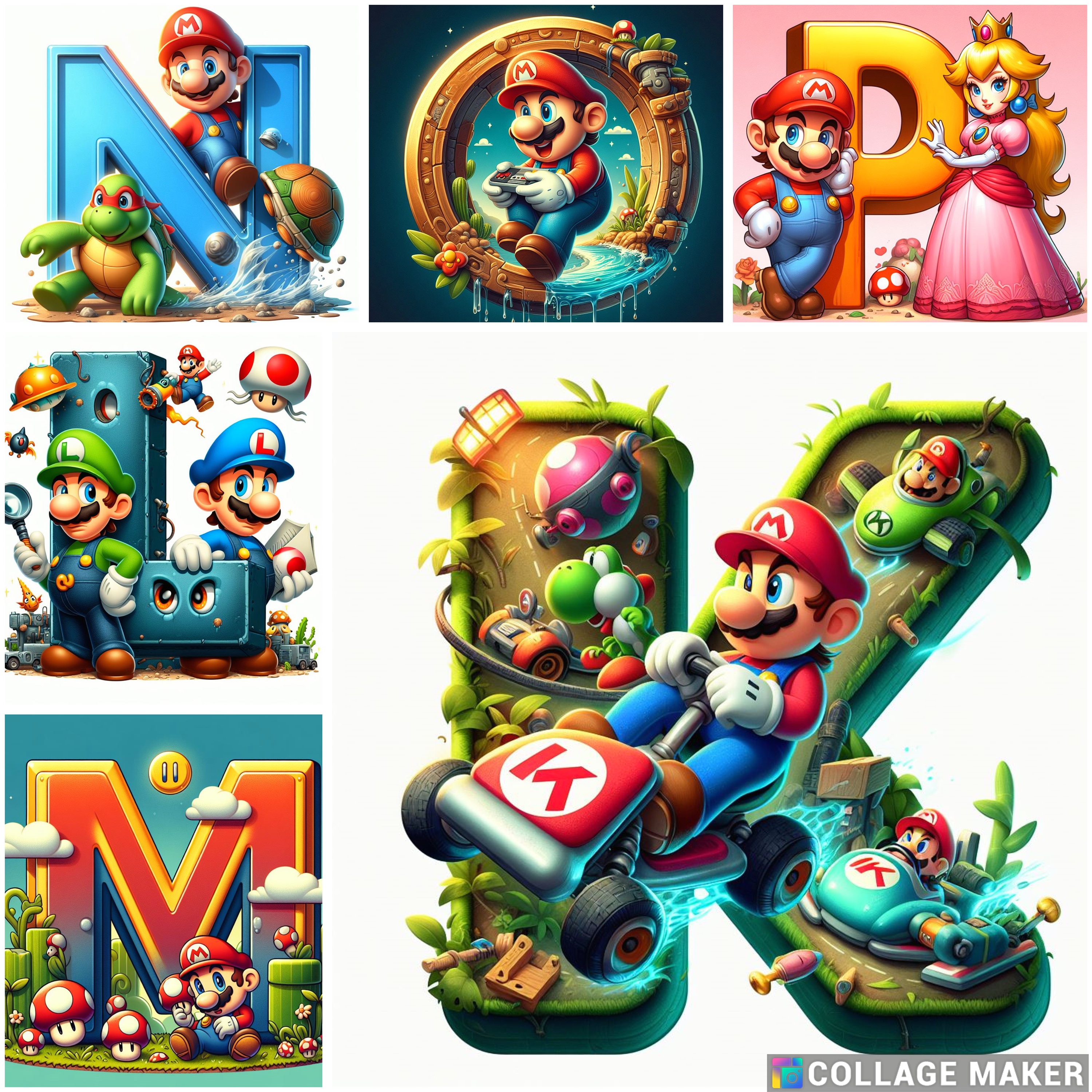 MARIO BROTHERS ABC Alphabet Digital Download - Etsy
