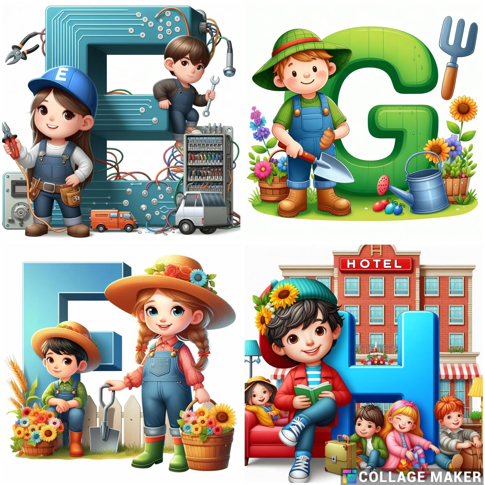 ABC Alphabet Occupations Jobs Digital Download - Etsy