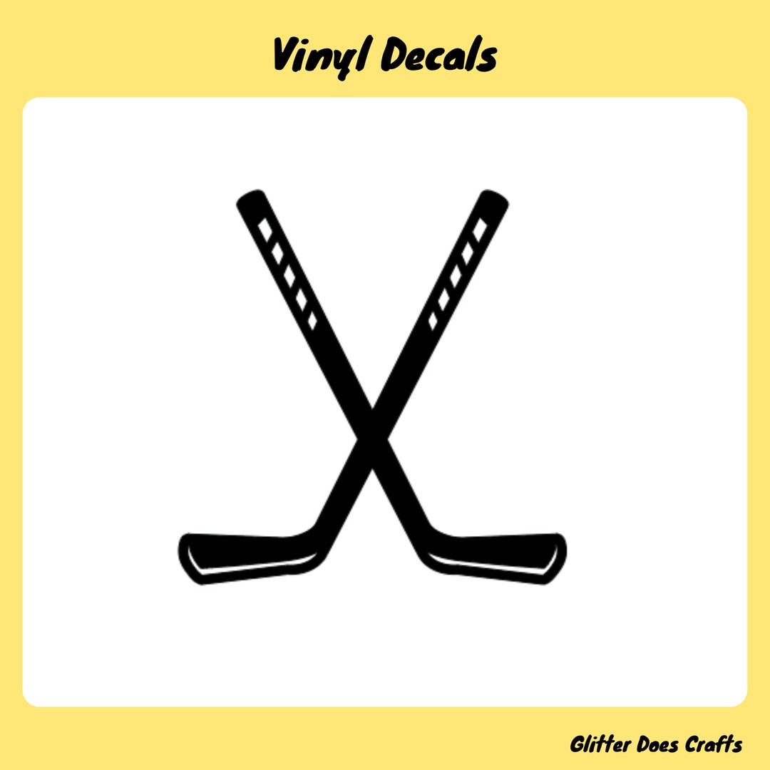 Holographic Hockey Sticks Decal Sticker, Cup, Phone, Laptop, Mug, Phone ...