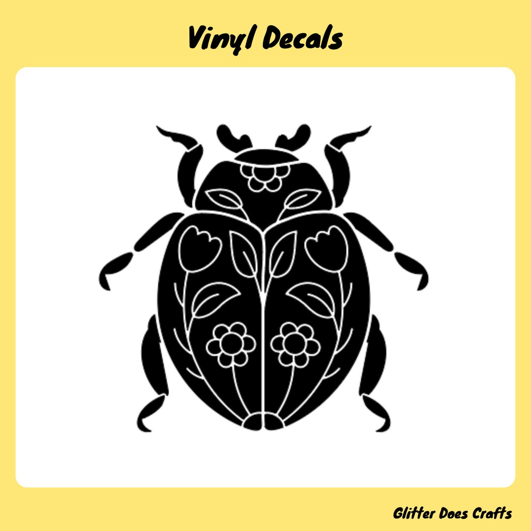 Holographic Botanical Beetle Decal Sticker, Cup, Phone, Laptop, Mug ...