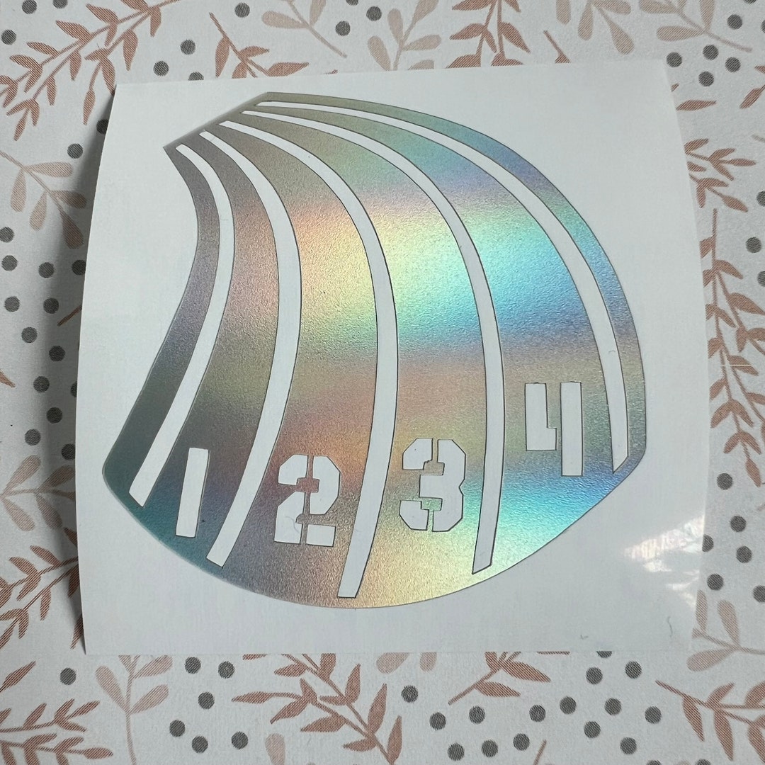 Holographic or Glitter Track & Field Decal Sticker, Cup, Phone, Laptop ...