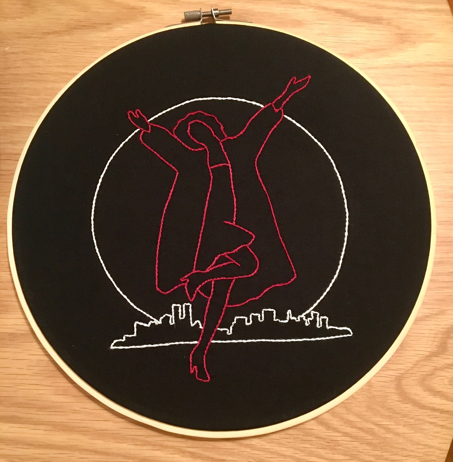 Movie Outlines MOONSTRUCK 10 Hand Embroidered Hoop - Etsy