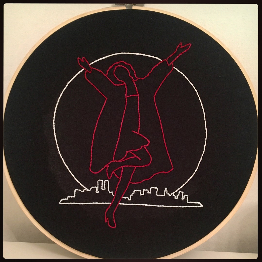 Movie Outlines MOONSTRUCK 10" Hand Embroidered Hoop - Etsy