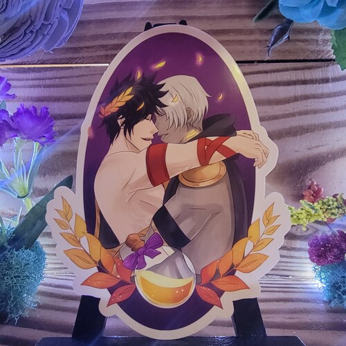 THANZAG Zagreus X Thanatos Hades Inspired Glitter Acrylic - Etsy