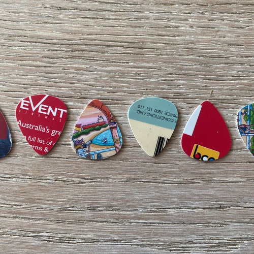 Recycled Plastic Guitar Picks Packs of 3/6/10 HDPE - Etsy UK