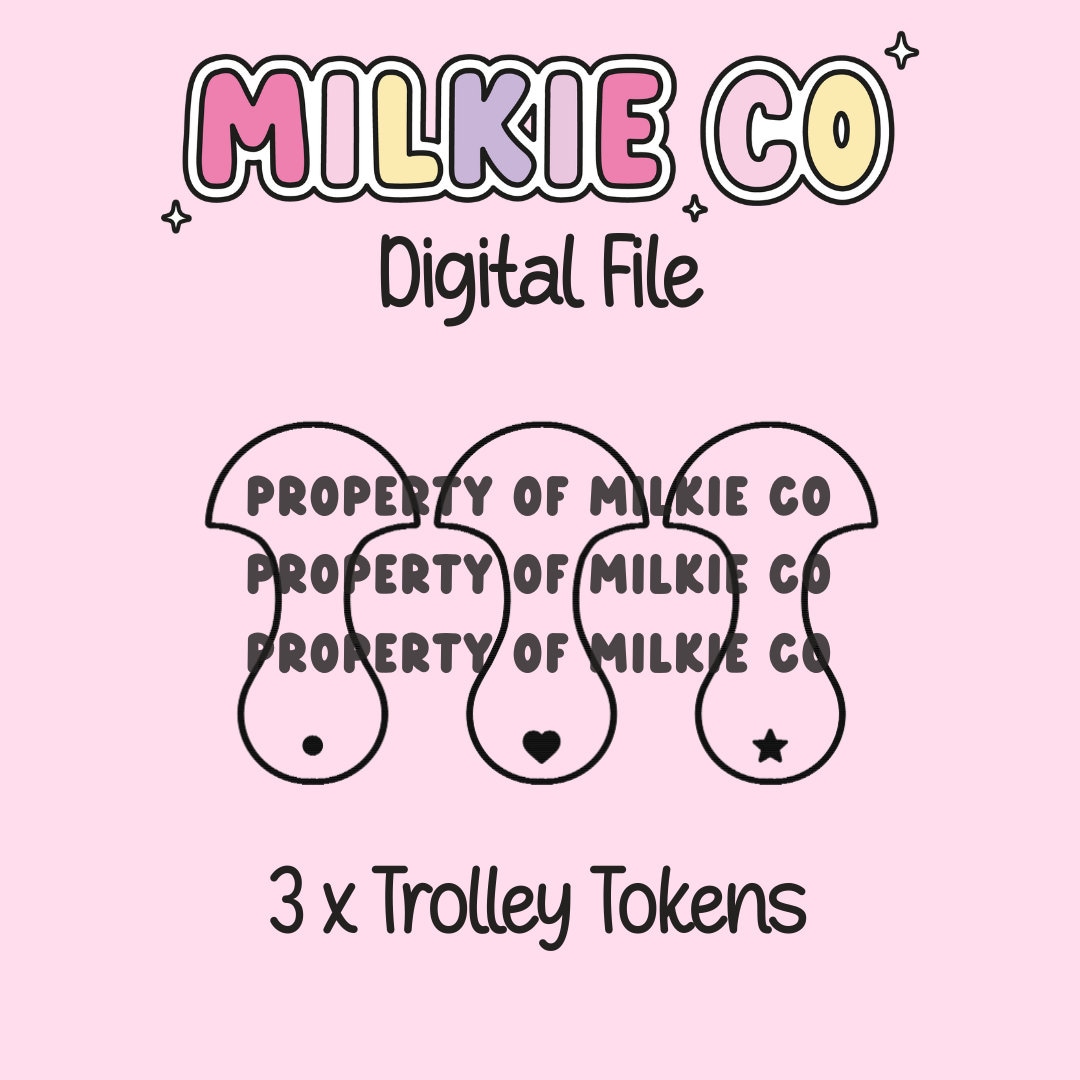 Trolley Token Digital Bundle | Laser Cut File - Etsy Australia