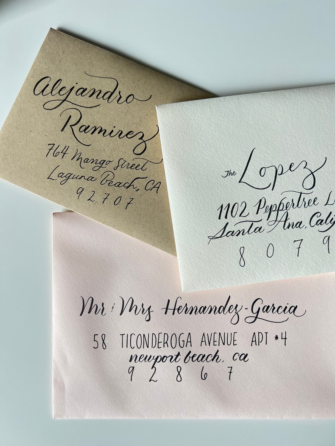 Custom Envelope Addressing - Handlettered Addressing - Custom ...