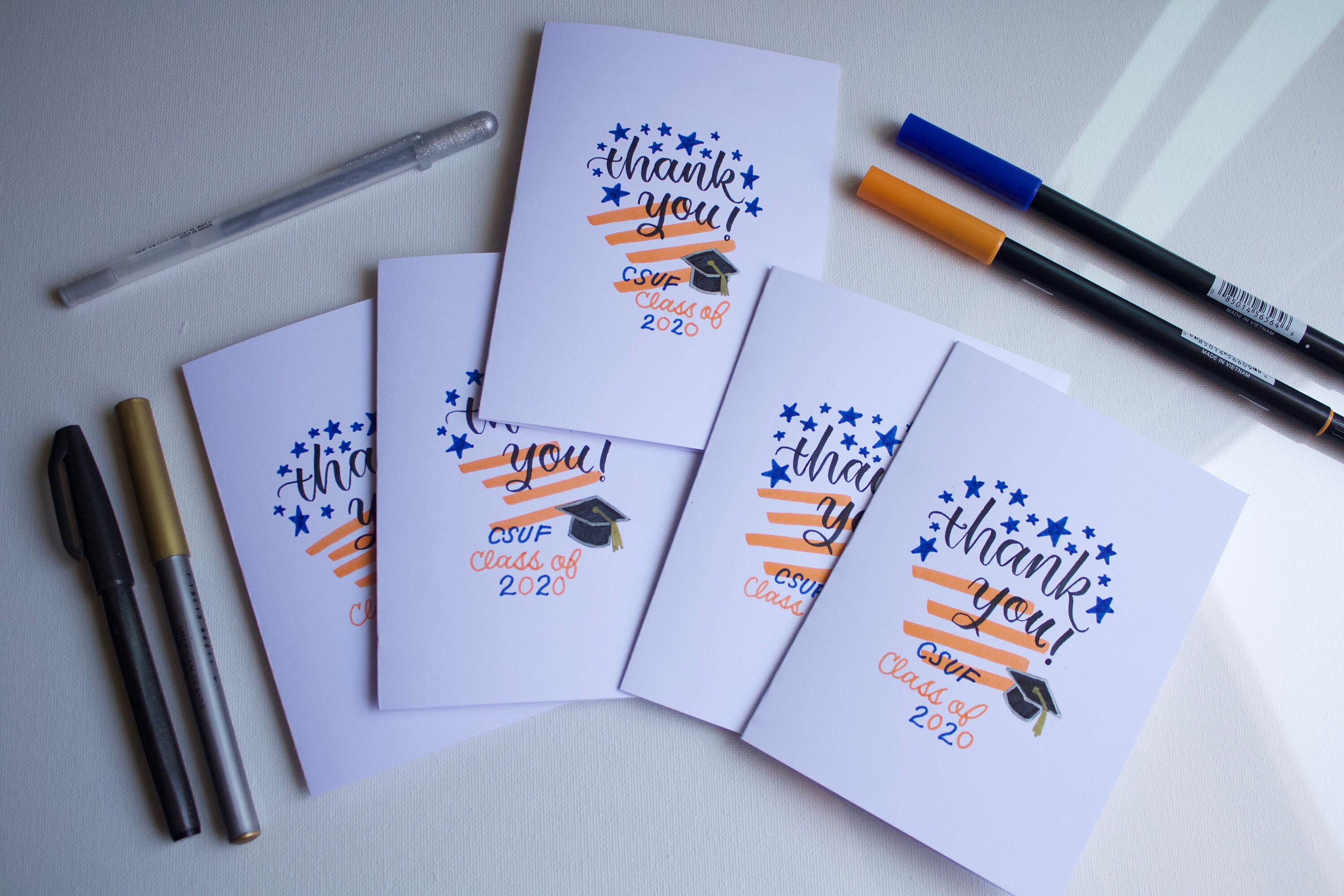 Thank You Cards Graduation Thank You Cards Greeting Cards - Etsy