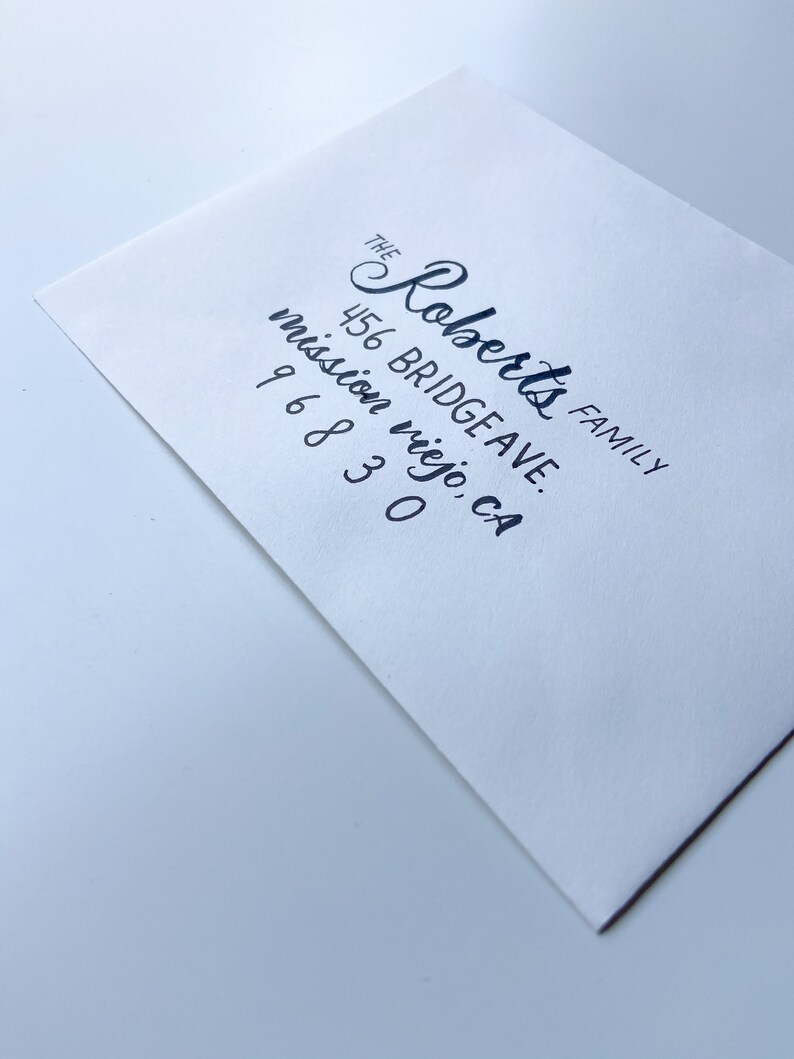Custom Envelope Addressing Handlettered Addressing Custom - Etsy