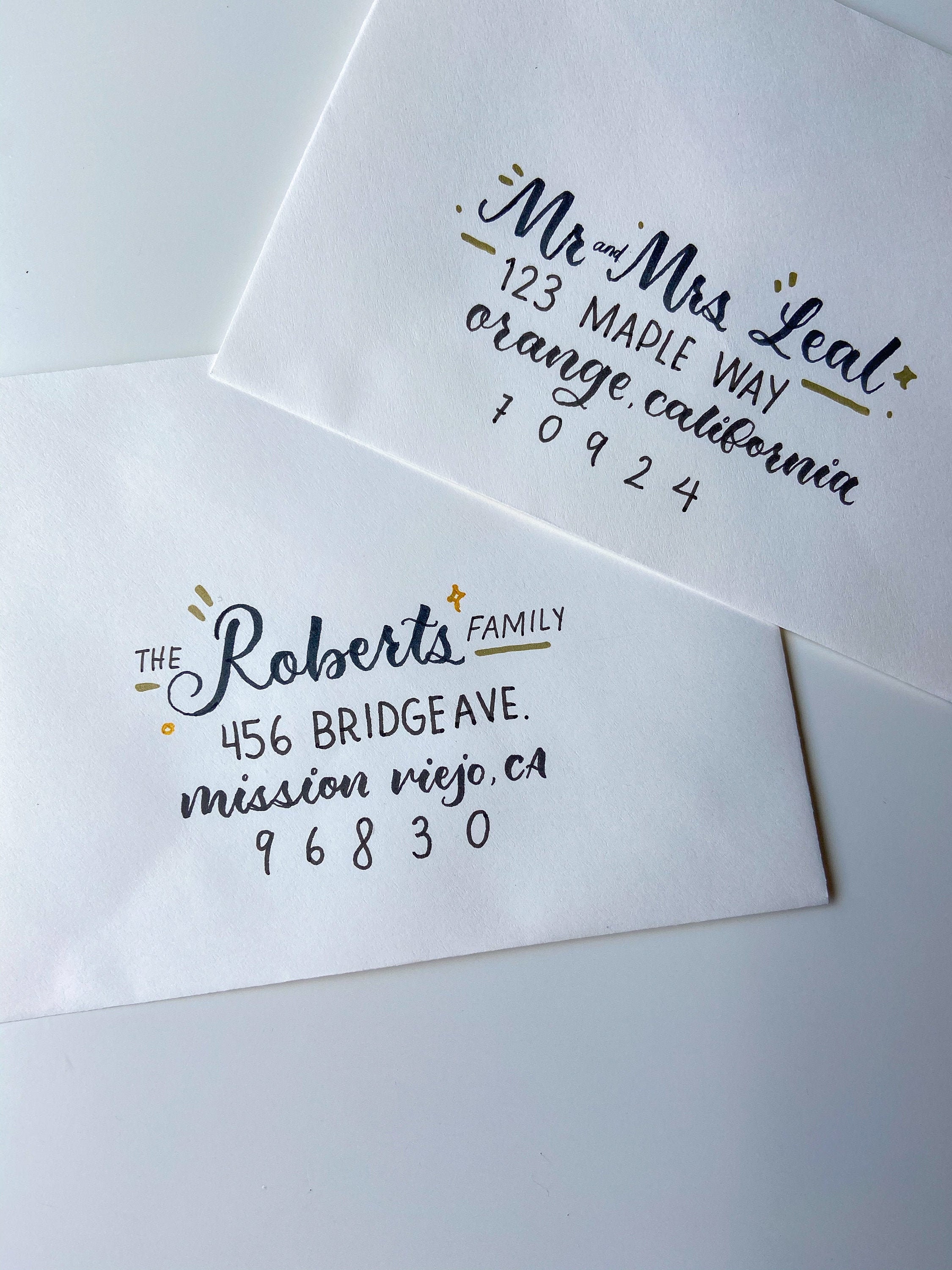 Custom Envelope Addressing - Handlettered Addressing - Custom ...