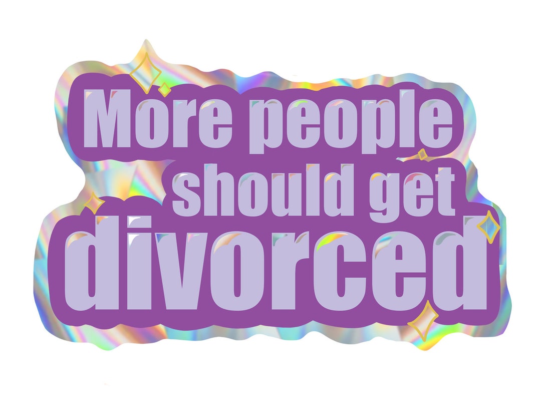 Pro-divorce Vinyl Sticker - Etsy