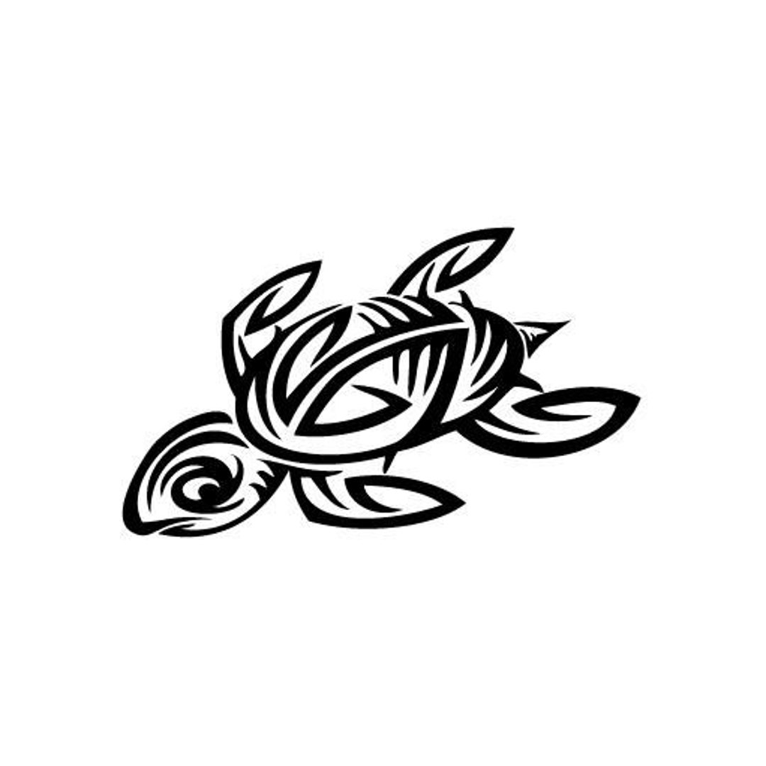 Sea Turtle Art - Vinyl Decal Sticker for Wall, Car, Bike, Iphone, Ipad ...