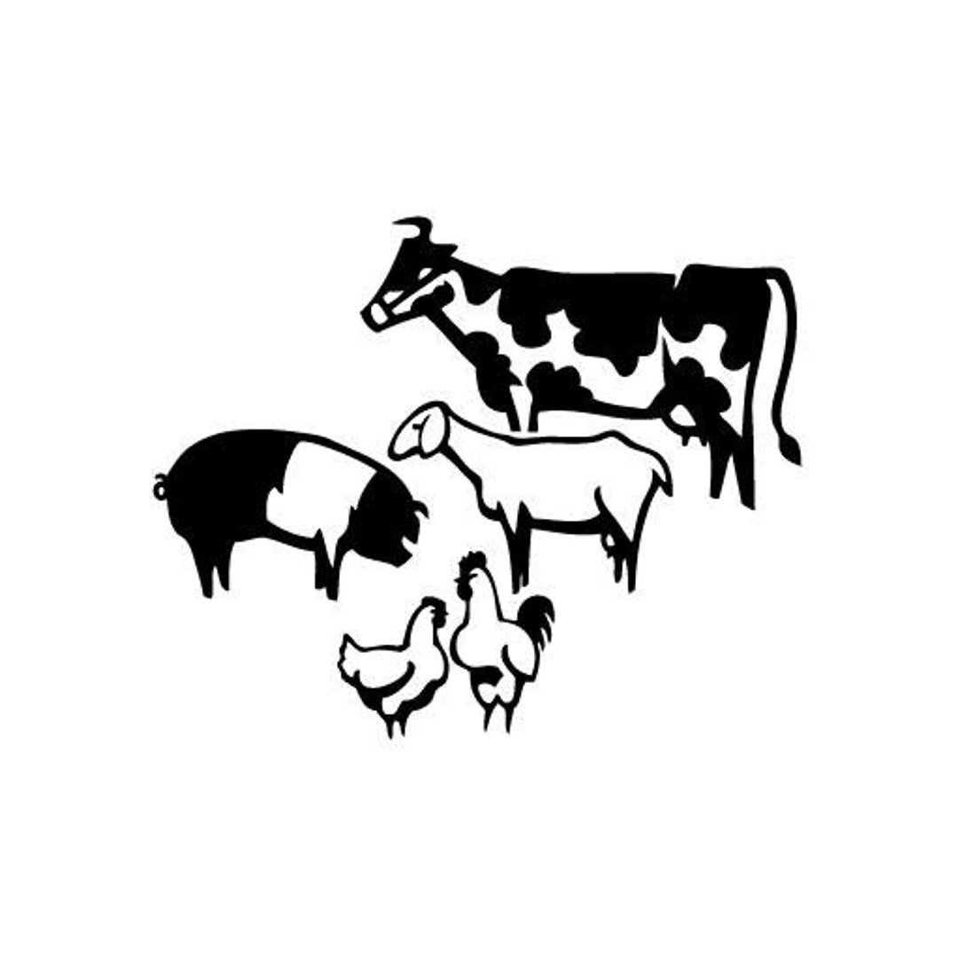 Livestock Farm - Vinyl Decal Sticker for Wall, Car, Bike, Iphone, Ipad ...