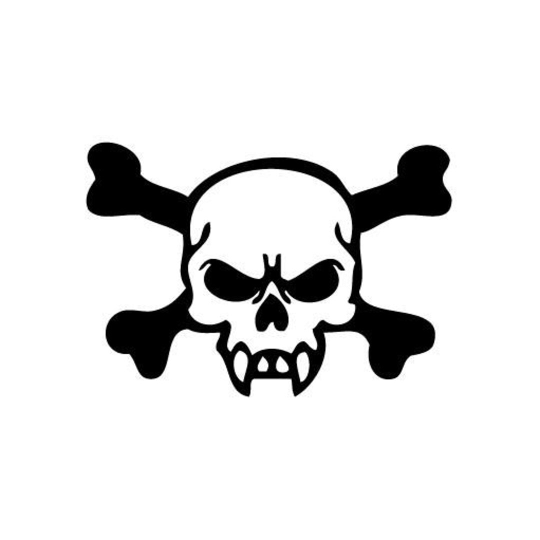 Skull Fang - Vinyl Decal Sticker for Wall, Car, Bike, Iphone, Ipad ...