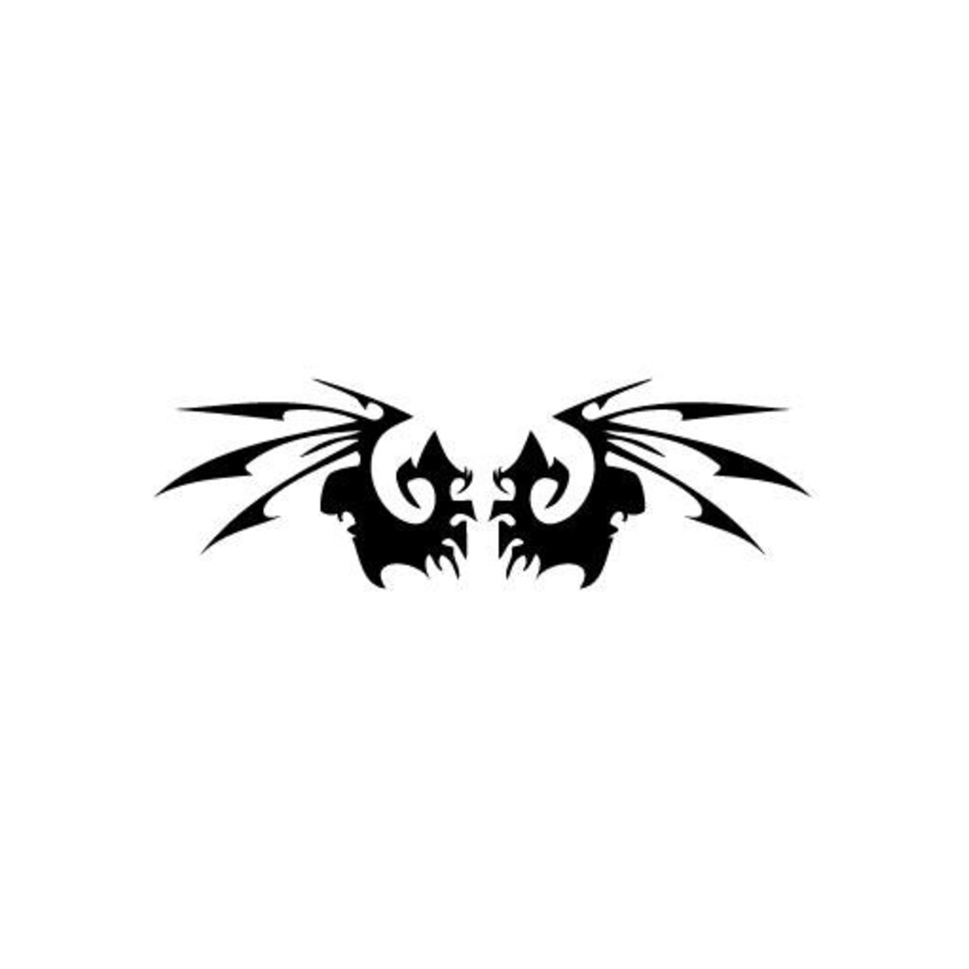 Wings Demon Blade - Vinyl Decal Sticker for Wall, Car, Bike, Iphone ...