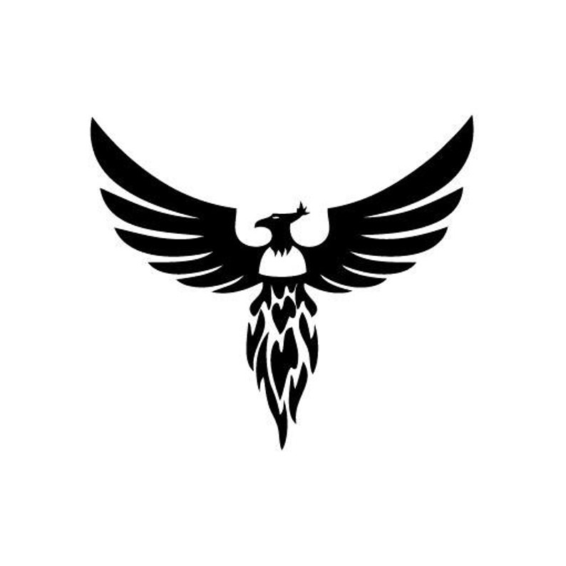 Phoenix Wing up - Vinyl Decal Sticker for Wall, Car, Bike, Iphone, Ipad ...