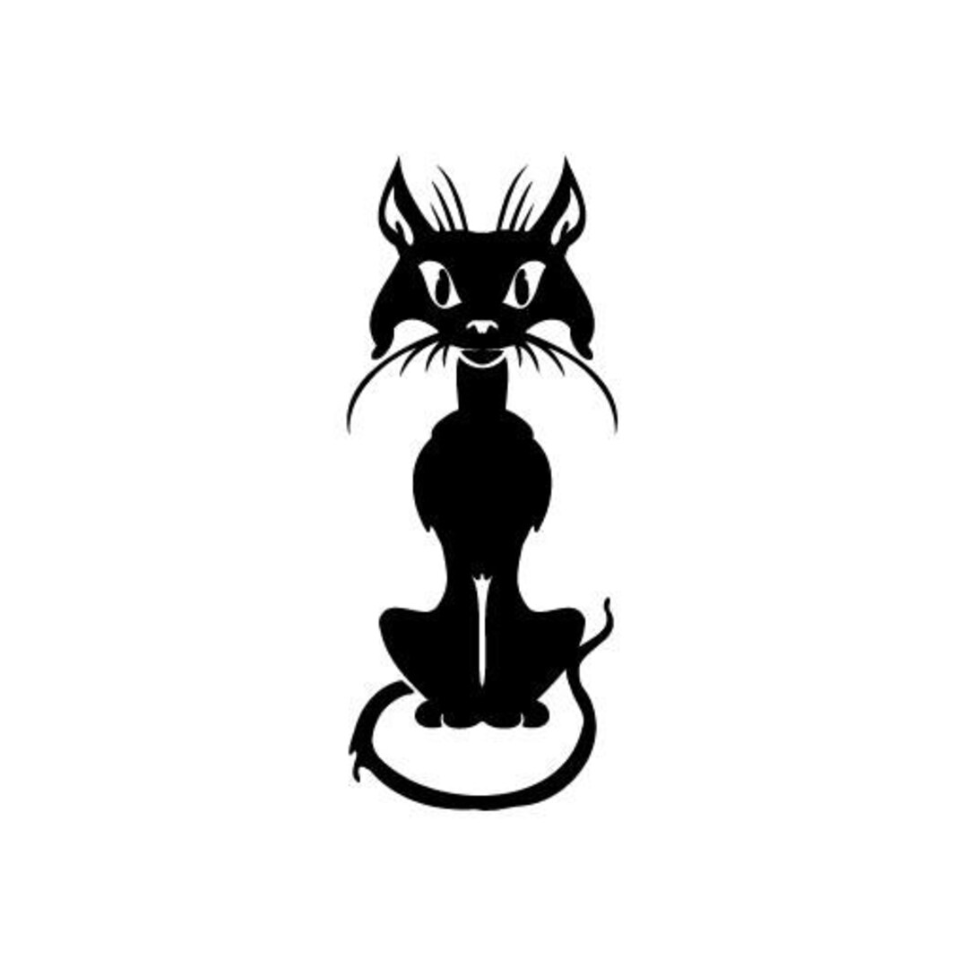 Cat Stand Be Good - Vinyl Decal Sticker for Wall, Car, Bike, Iphone ...
